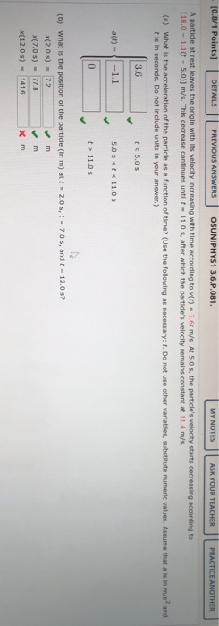 Solved [0.8/1 Points) DETAILS PREVIOUS ANSWERS OSUNIPHYS1 | Chegg.com