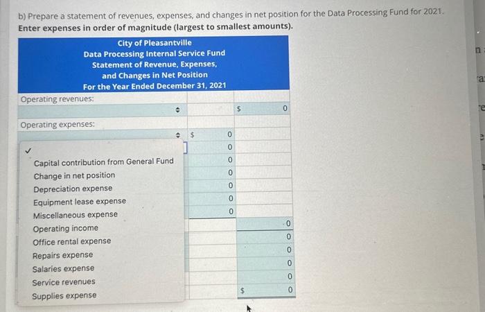 Journal entries and financial statements for an | Chegg.com