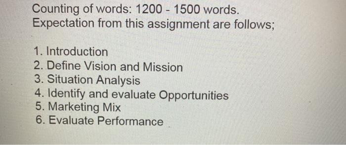 Solved Counting of words: 1200 - 1500 words. Expectation | Chegg.com