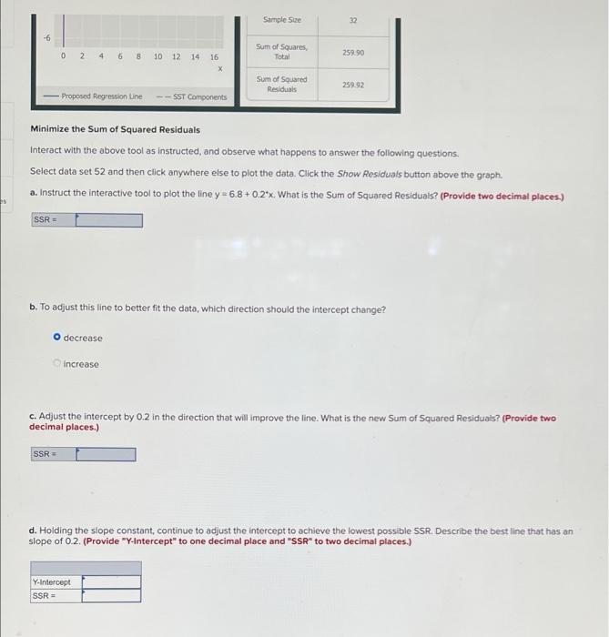 Solved es Regression: Regression Concepts 4 (Algo) | Chegg.com