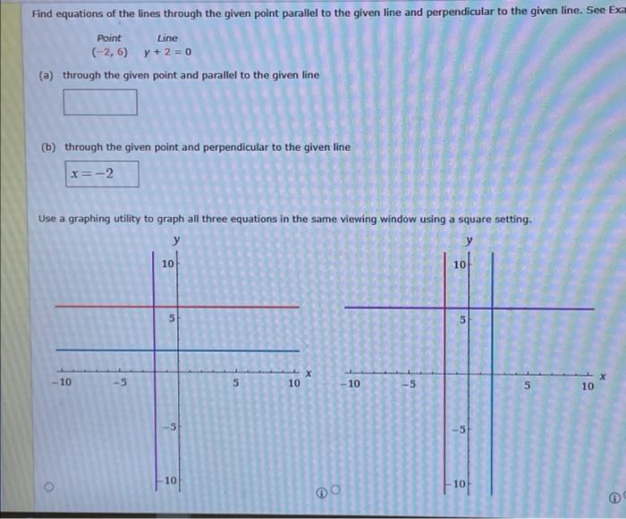 Solved Find equations of the lines through the given point | Chegg.com