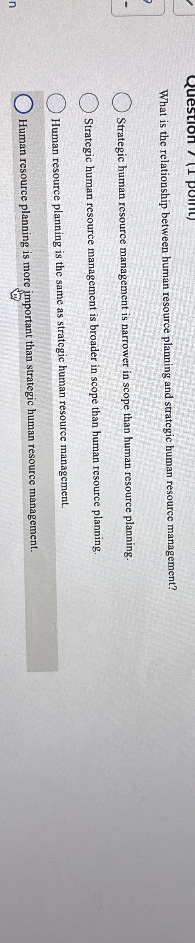 Solved What Is The Relationship Between Human Resource