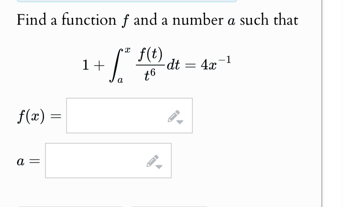 Solved Find a function f ﻿and a number a such | Chegg.com