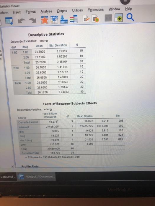 Statistics Viewer nsform Insert Format Analyze Graphs | Chegg.com