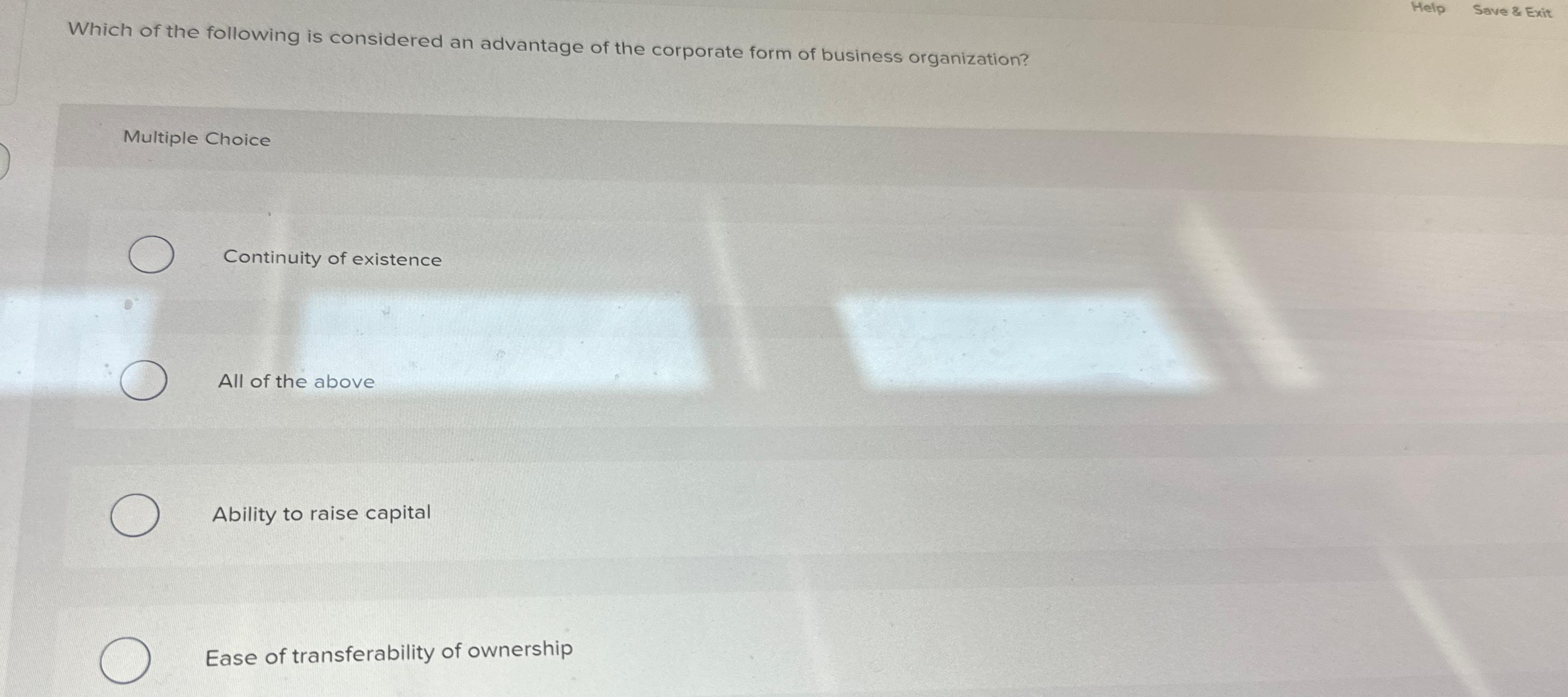 Solved HelpSave & ExitWhich of the following is considered | Chegg.com