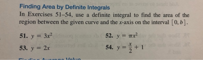 Solved Finding Area by Definite Integrals In Exercises | Chegg.com
