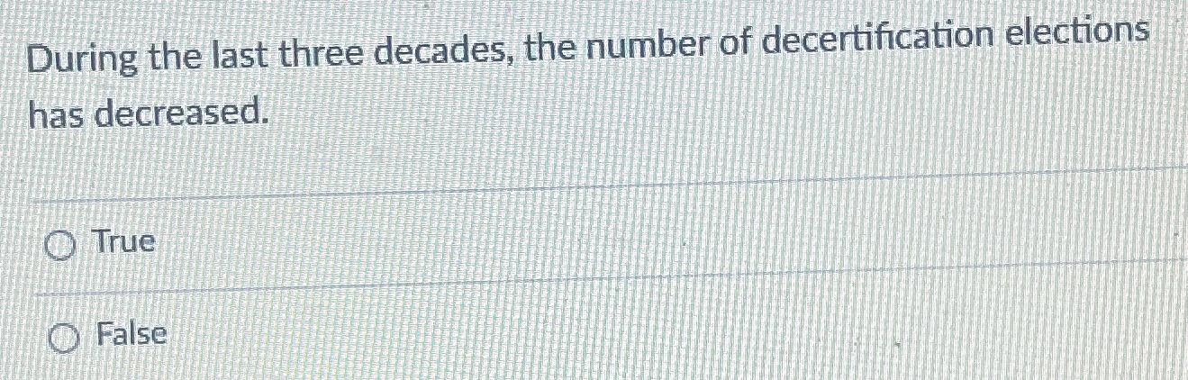 Solved During the last three decades, the number of | Chegg.com