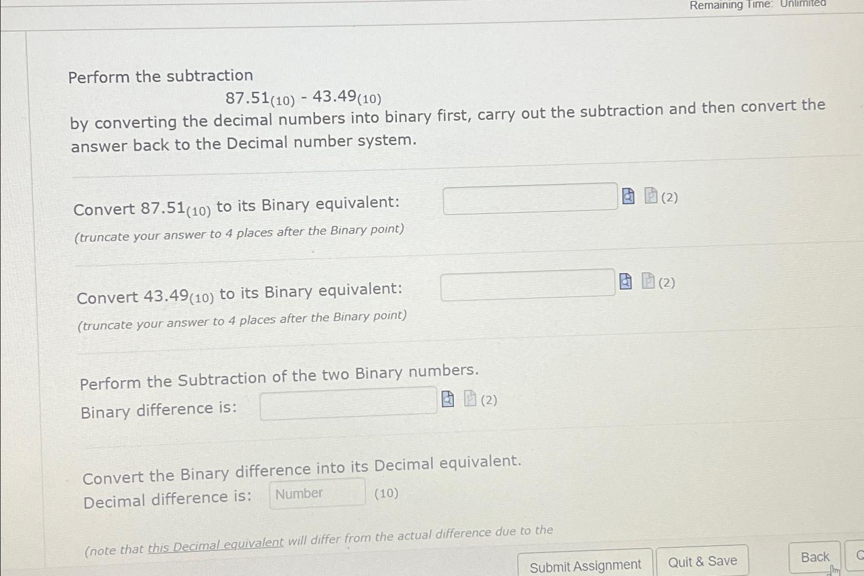 Solved Perform The Subtraction875110 434910by 
