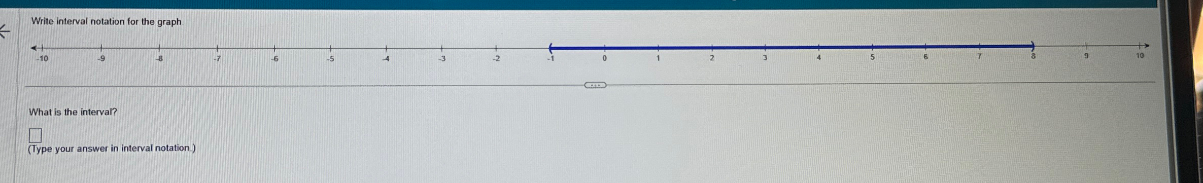 Solved Write interval notation for the graphWhat is the | Chegg.com