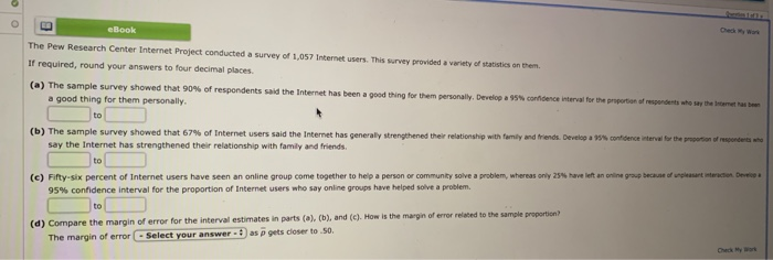 Solved eBook The Pew Research Center Internet Project | Chegg.com