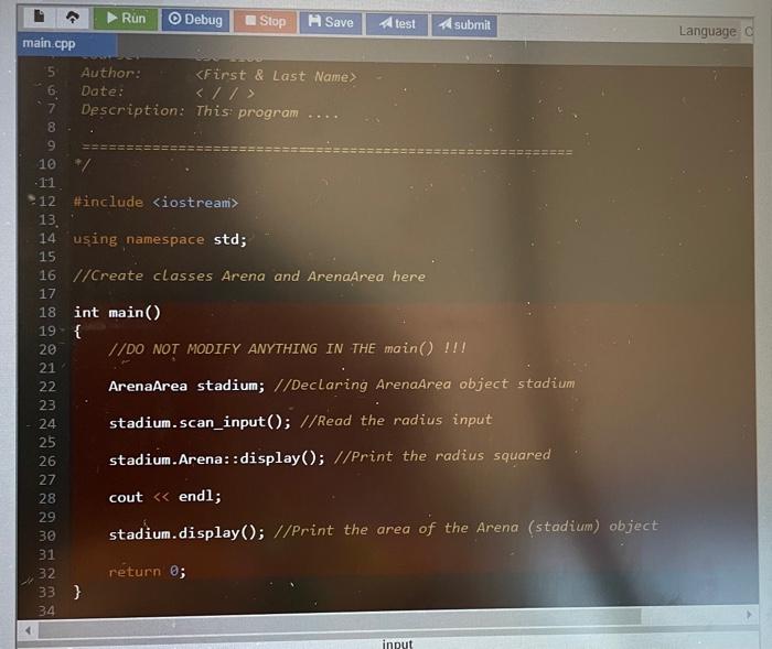 Solved Please answer in c++, and use the same frozen code | Chegg.com