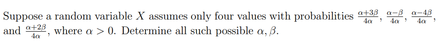 Solved Suppose a random variable x ﻿assumes only four values | Chegg.com