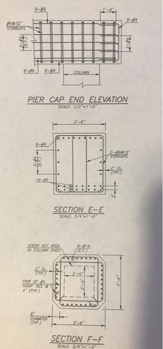 Solved Use the drawing of a bridge pier sent with this | Chegg.com