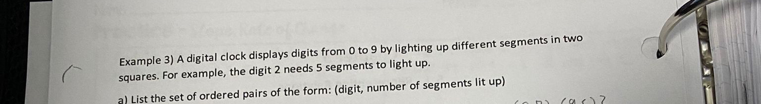 Solved Example 3) ﻿A digital clock displays digits from 0 | Chegg.com