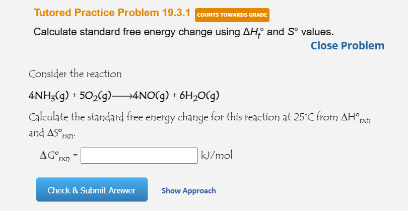 Solved Calculate standard free energy change using \Delta | Chegg.com
