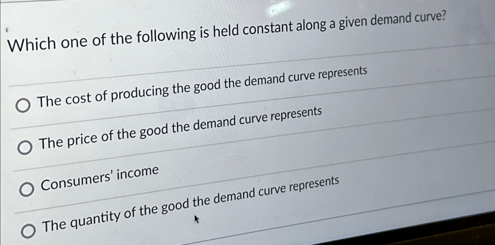 Solved Which one of the following is held constant along a | Chegg.com