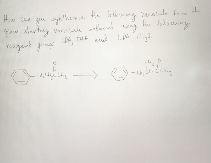 Solved How can you synthesize the following molecule from | Chegg.com