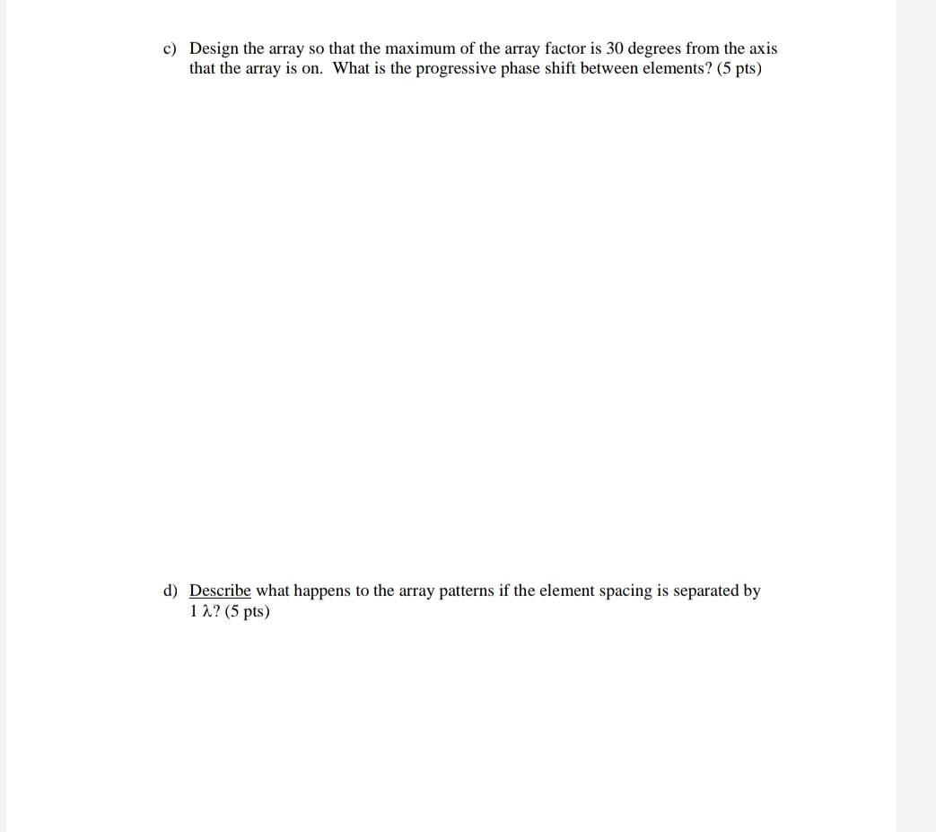 Solved 5. A 15-element uniform linear scanning array has 2/4 | Chegg.com