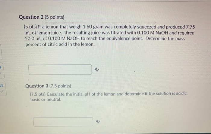 Solved (25 pts) Consider the acidic dissociation of Citric | Chegg.com
