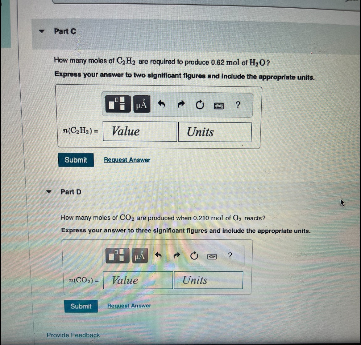 Help with part C and D | Chegg.com