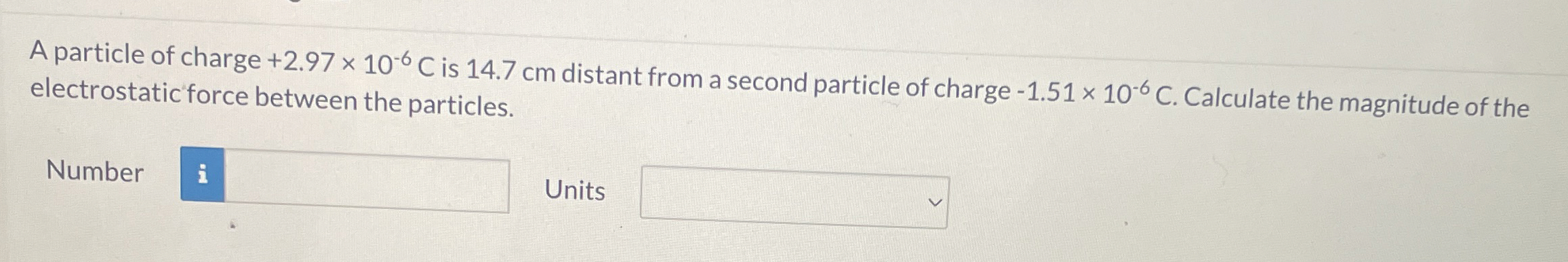 Solved Show all steps A particle of charge +2.97×10-6C ﻿is | Chegg.com