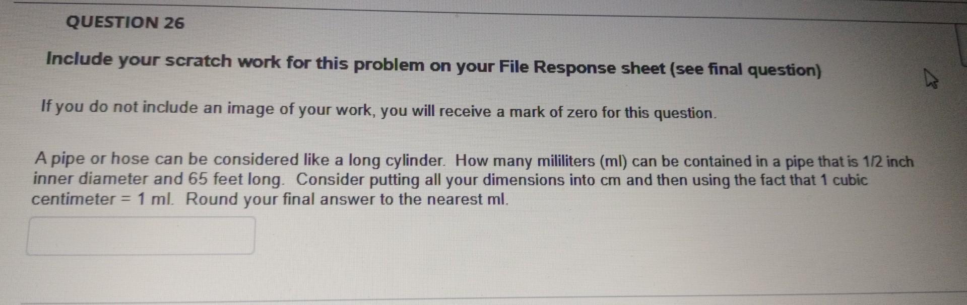 Solved Include your scratch work for this problem on your | Chegg.com