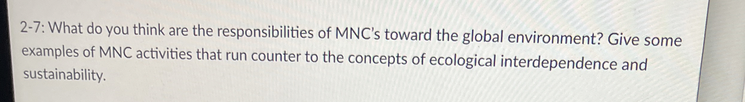 Solved 2-7: What do you think are the responsibilities of | Chegg.com