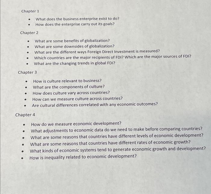 Chapter 1 Chapter 2 Chapter 3 What does the | Chegg.com