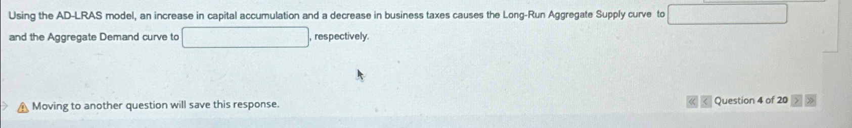 Solved Using the AD-LRAS model, an increase in capital | Chegg.com