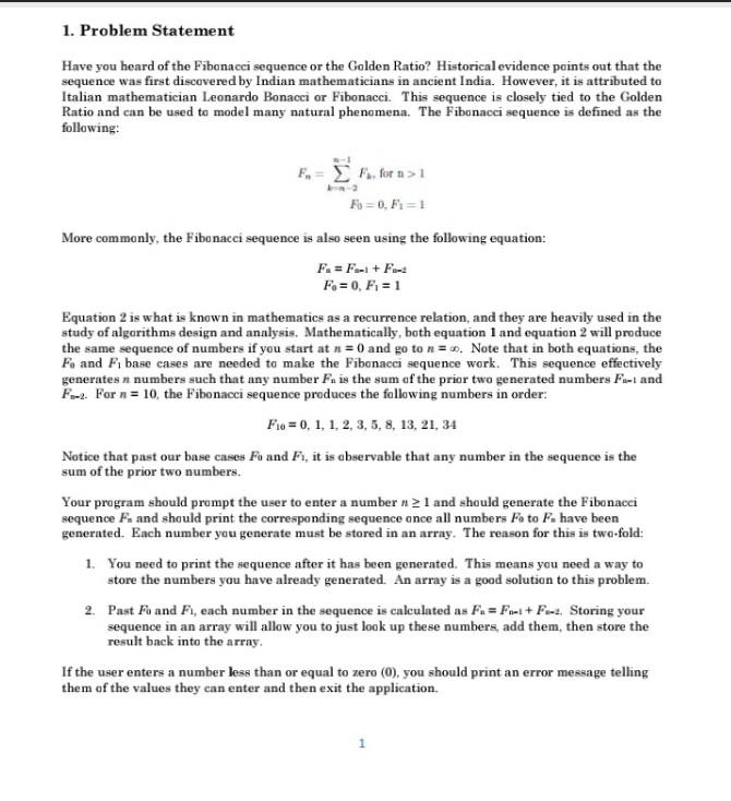 Solved public class Fibonacci { public static void | Chegg.com