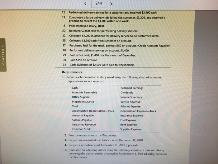 Solved 244 chapter 4 COMPREHENSIVE PROBLEMS > Comprehensive | Chegg.com