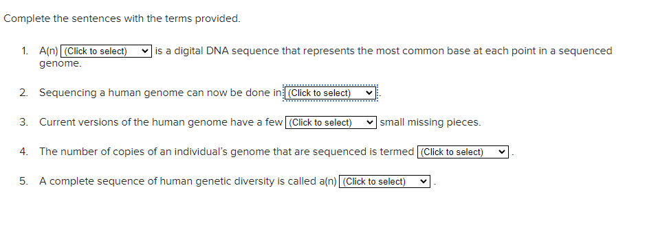Solved Complete the sentences with the terms provided.A(n)| | Chegg.com