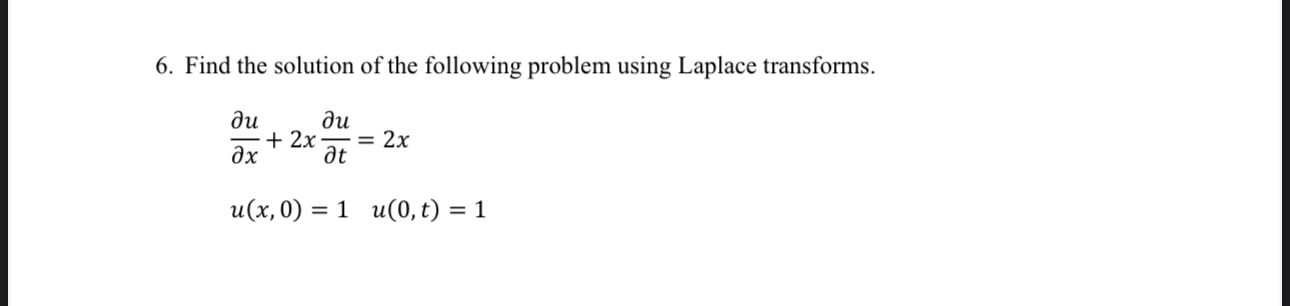 Solved Find the solution of the following problem using | Chegg.com