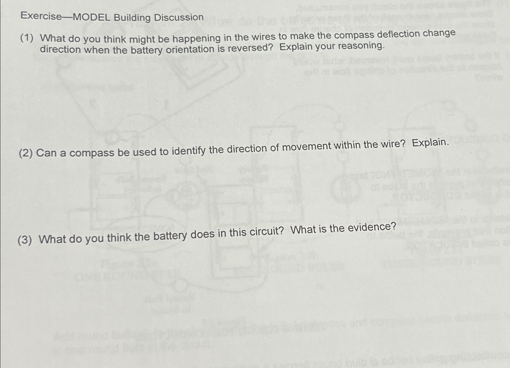 Solved Exercise-MODEL Building Discussion(1) ﻿What do you | Chegg.com