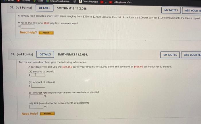 Solved Find the APR (rounded to the nearest tenth of a | Chegg.com