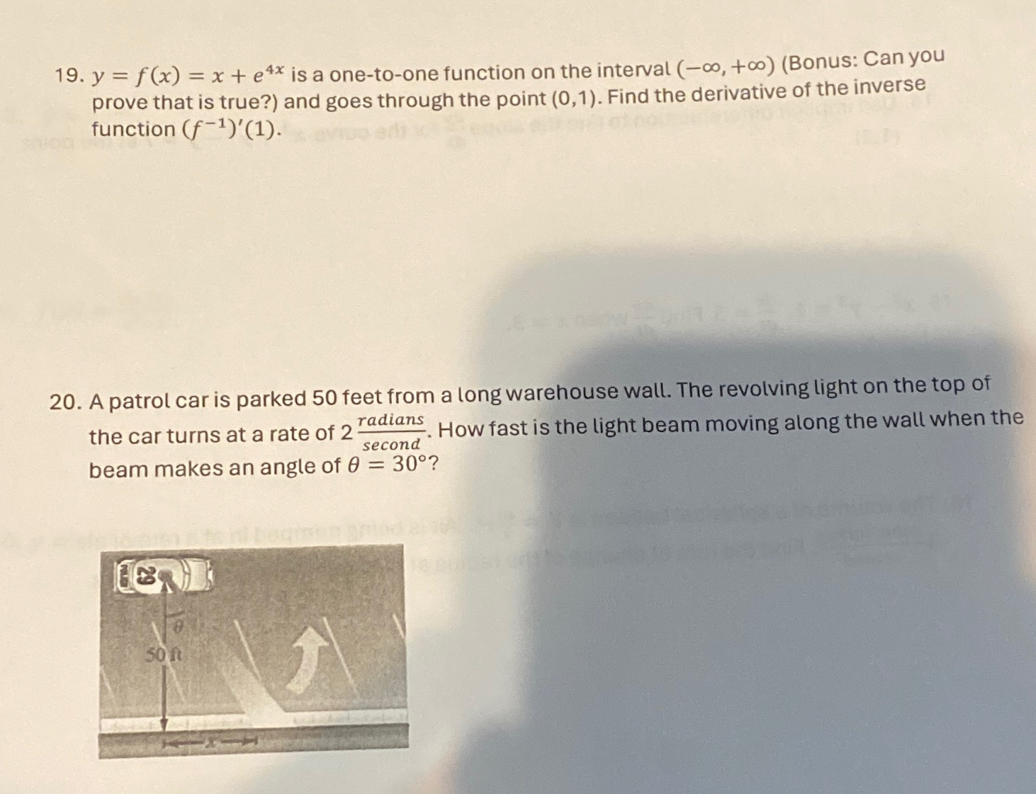 Solved Y F X X E4x ﻿is A One To One Function On The