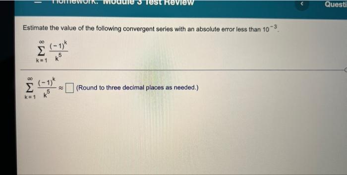 Solved Test Review Questi Estimate the value of the | Chegg.com Solved Test Review Questi Estimate the value of the | Chegg.com