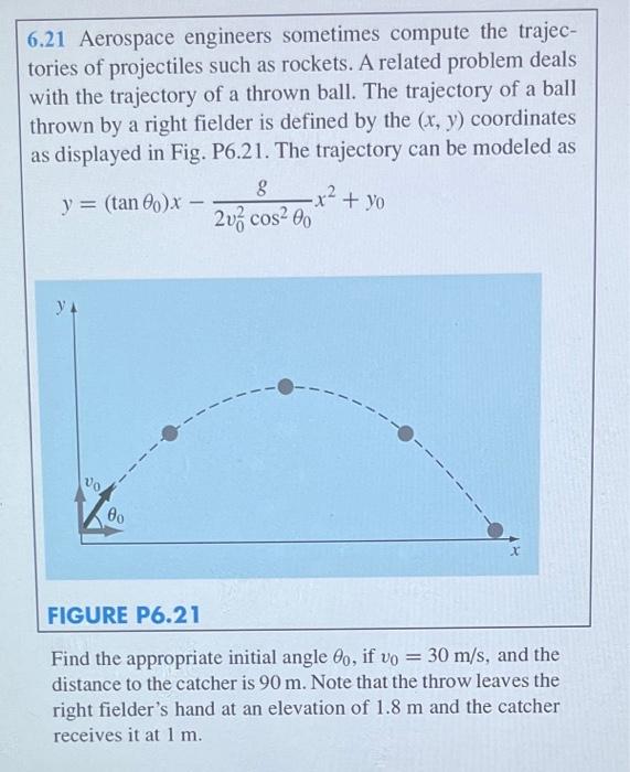 Solved 6.21 Aerospace engineers sometimes compute the | Chegg.com