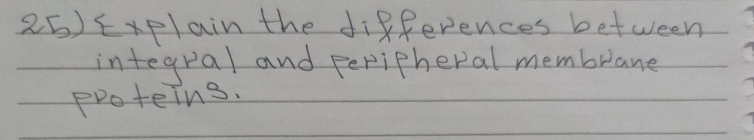 Solved 25) Explain the differences between integral and | Chegg.com
