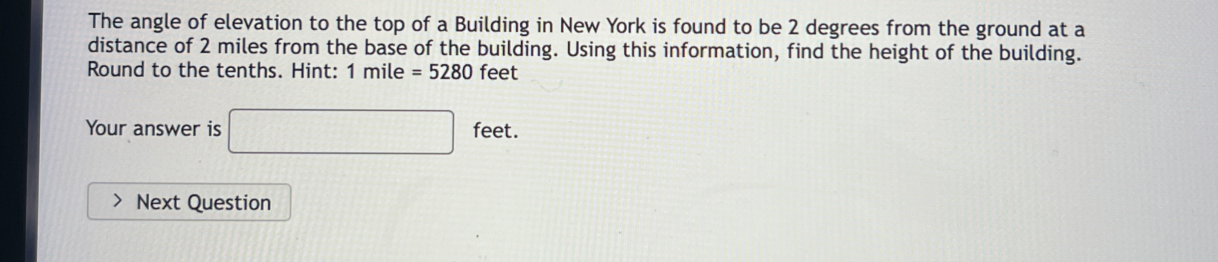 The angle of elevation to the top of a Building in | Chegg.com