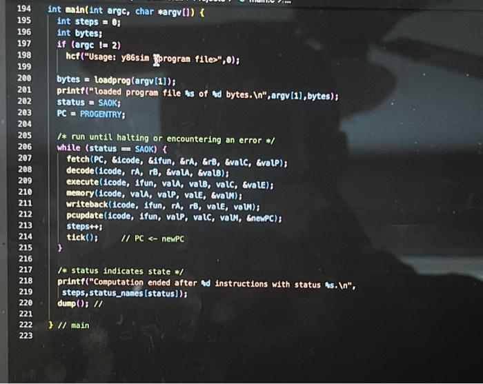 Solved void decodelybyte icode, ybyte rA, ybyte rB, yword | Chegg.com