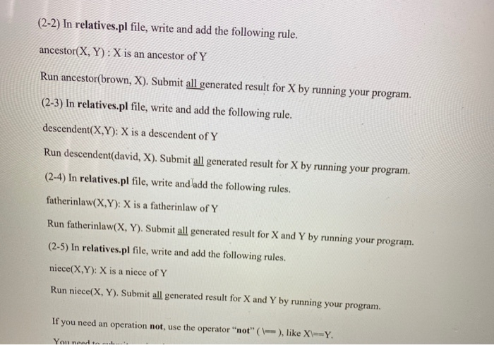 Solved mework-6.pdf (2) (5 points). Prolog exercise. The | Chegg.com