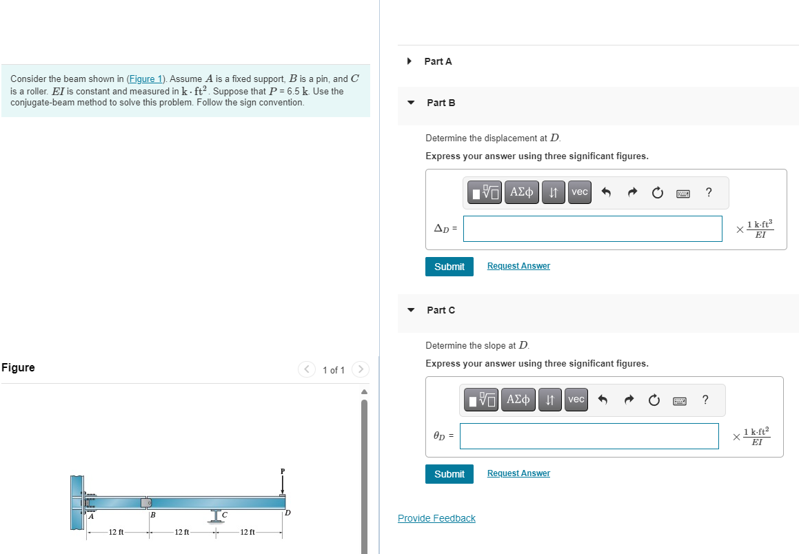 Solved Consider the beam shown in (Figure 1). ﻿Assume A ﻿is | Chegg.com