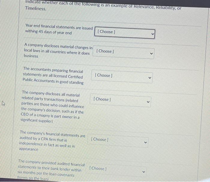 Solved indicate whether each of the following is an example | Chegg.com