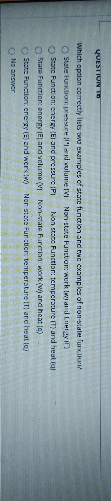 Solved QUESTION TO Which option correctly lists two examples | Chegg.com