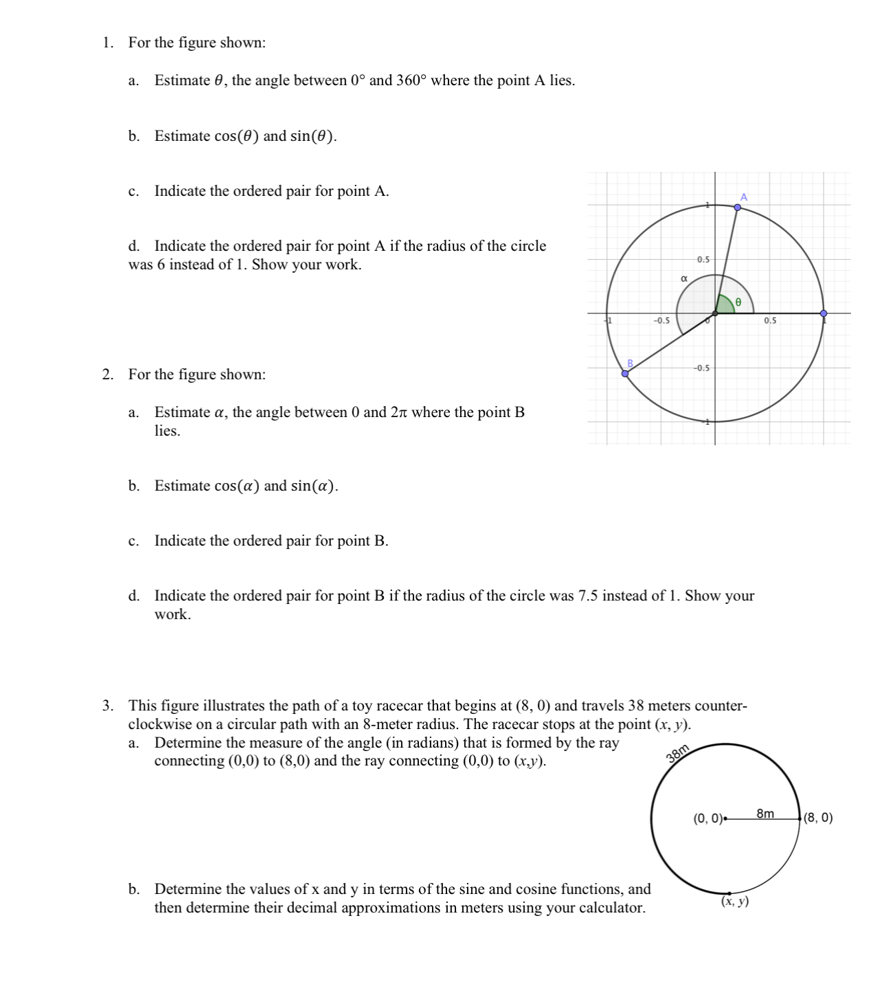 Solved For the figure shown:a. ﻿Estimate θ, ﻿the angle | Chegg.com