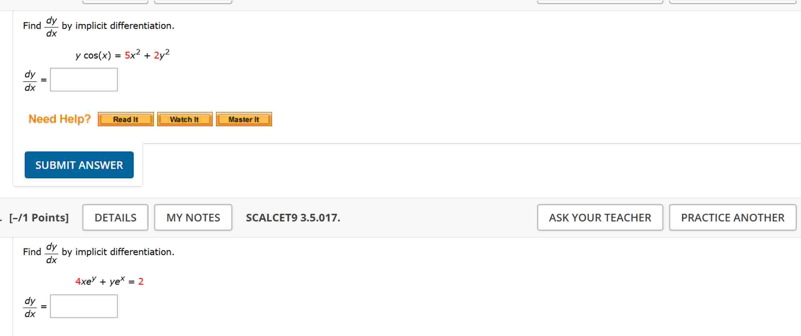 Solved Find dydx by ﻿implicit | Chegg.com