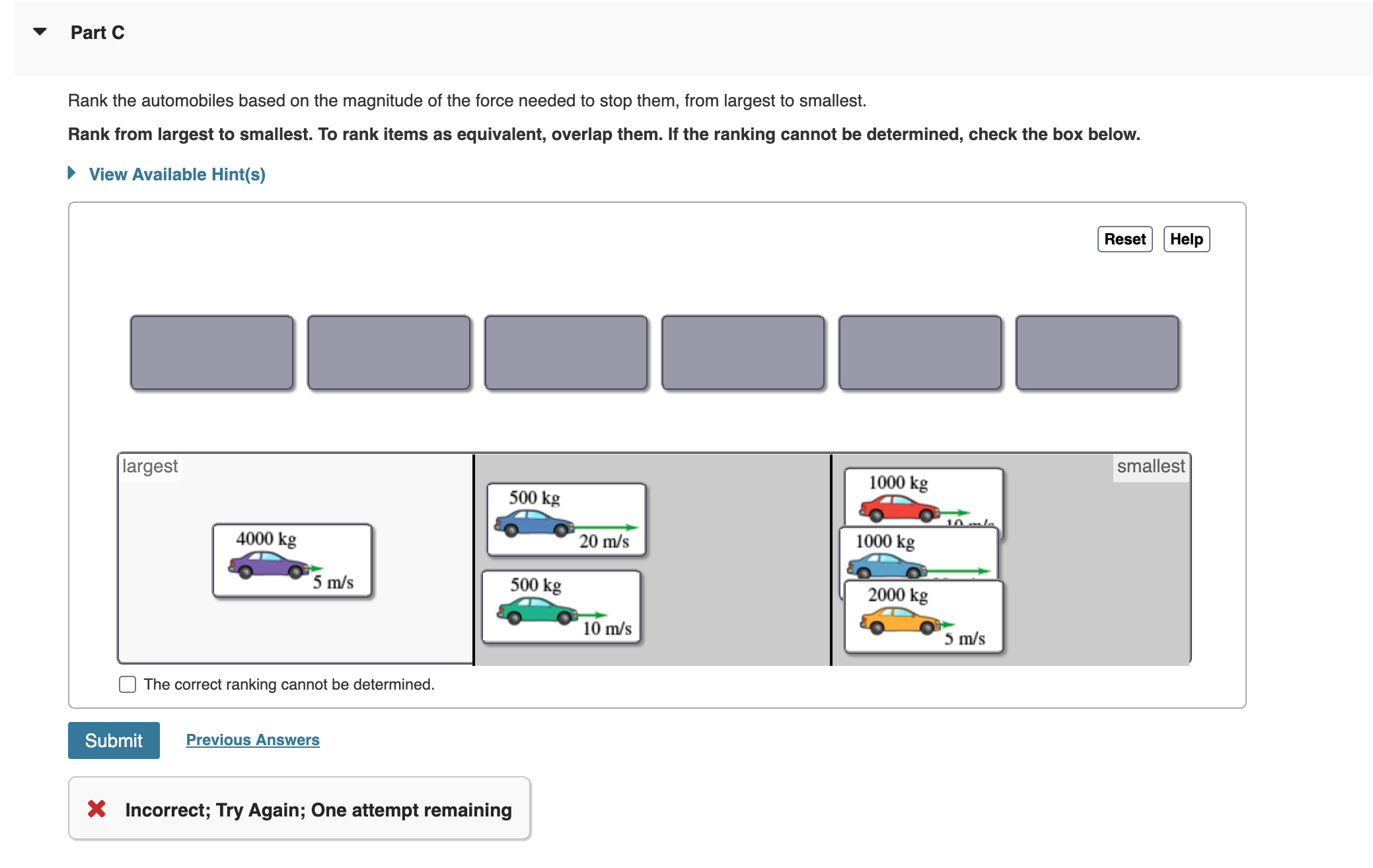 Solved Six automobiles are initially traveling at the | Chegg.com