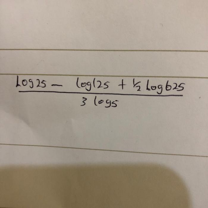 Solved 20925 - log125 + k log 625 3 logs CRIVITI | Chegg.com