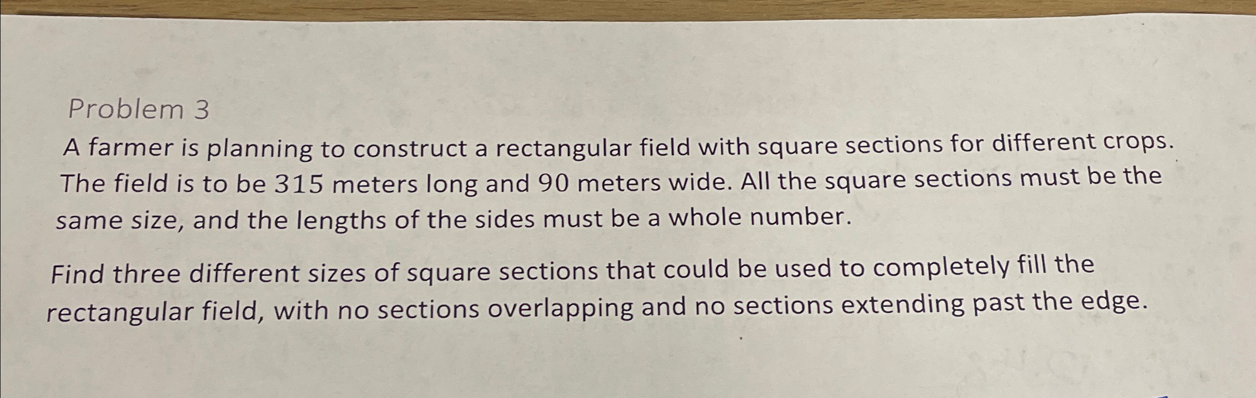 Solved Problem 3A farmer is planning to construct a | Chegg.com
